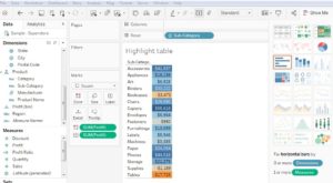 Tableau Highlight Table | i2tutorials