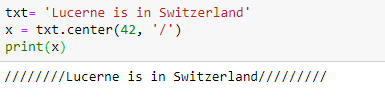 Center Method In Python String Module I2tutorials