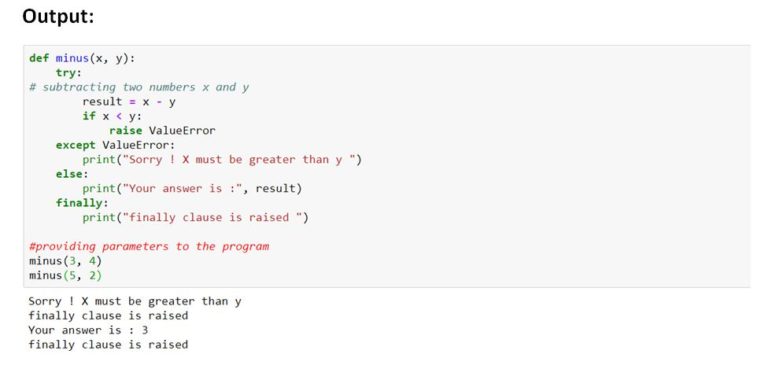 Python Clean-up Actions | i2tutorials