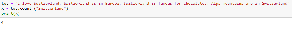 Count() method in Python String Module | i2tutorials