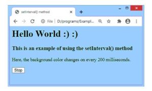 Javascript-SetInterval | i2tutorials
