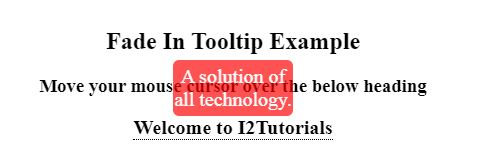Css Tooltip Animation I2tutorials