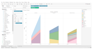 Tableau Area Chart | i2tutorials