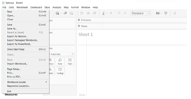 Tableau Navigation | i2tutorials