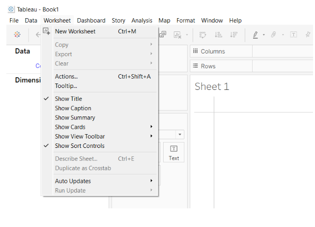 Tableau Navigation | i2tutorials