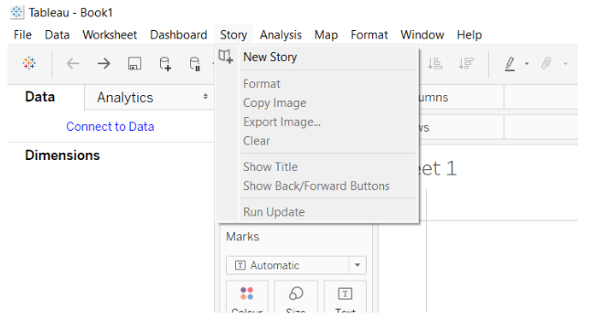 Tableau Navigation | i2tutorials