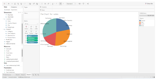 Tableau Pie Chart | i2tutorials