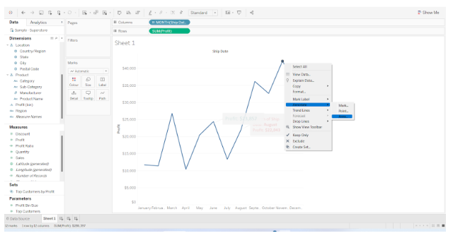 Tableau Annonations | i2tutorials