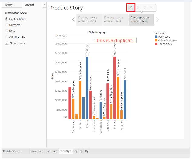 Tableau Creating story | i2tutorials