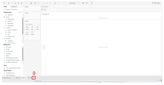 Tableau Creating story | i2tutorials